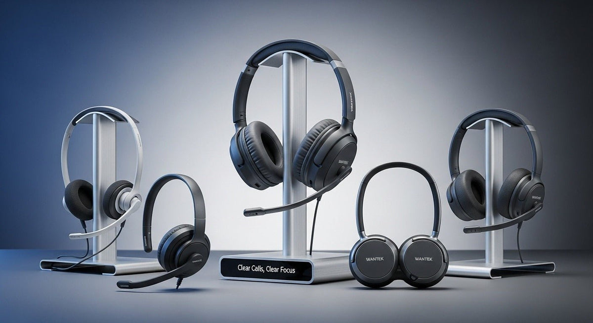 Best Office Headsets for Phones: Wireless & Noise-Canceling Picks – Wantek