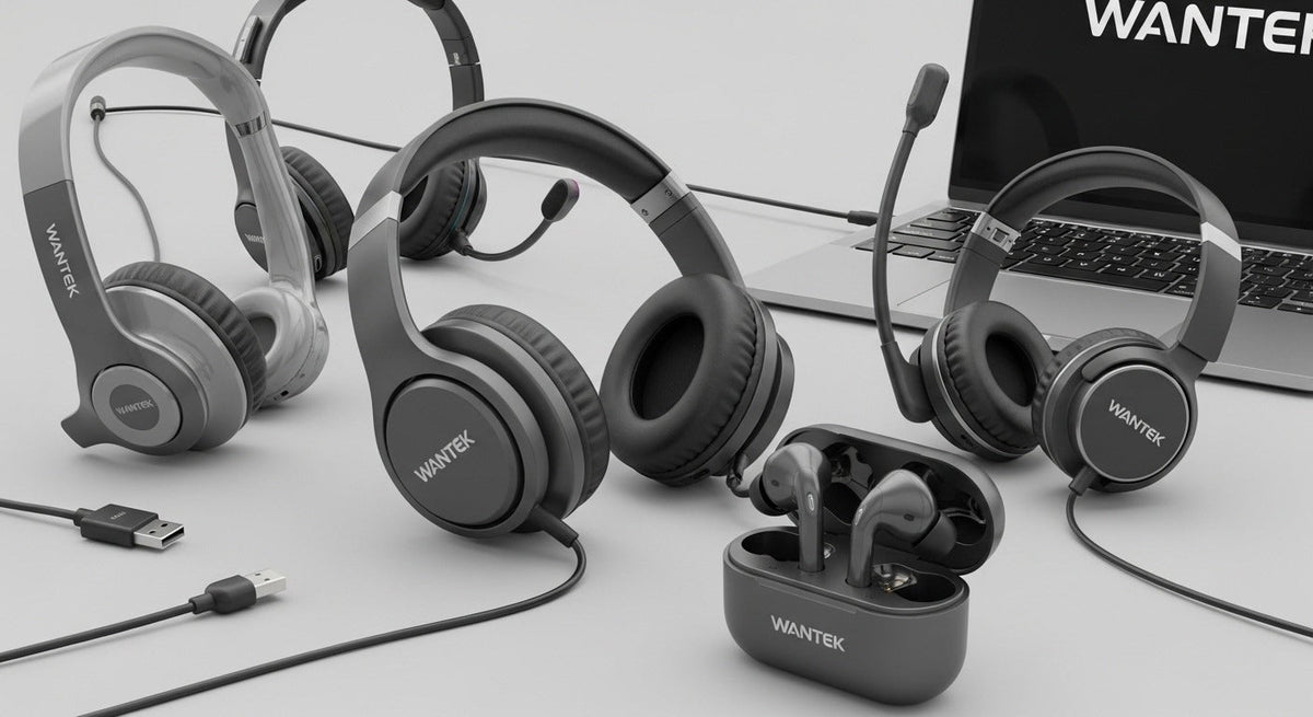 Best USB Headphones 2025 – Wired & Wireless with Mic – Wantek