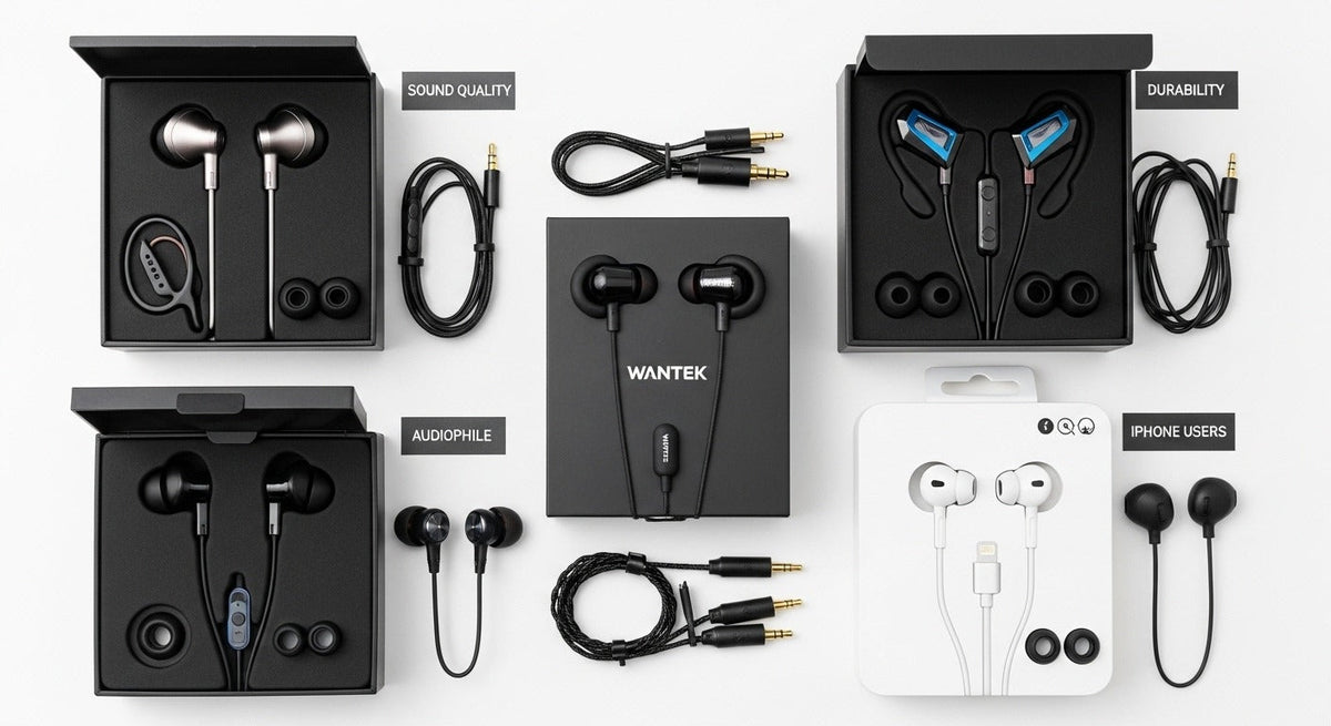 Best Wired Earbuds 2025: Top Picks for Sound & Durability – Wantek