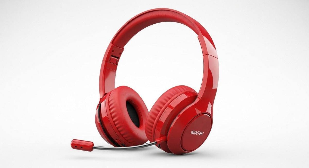 Best Wireless Bluetooth Headphones Red for Style & Audio – Wantek