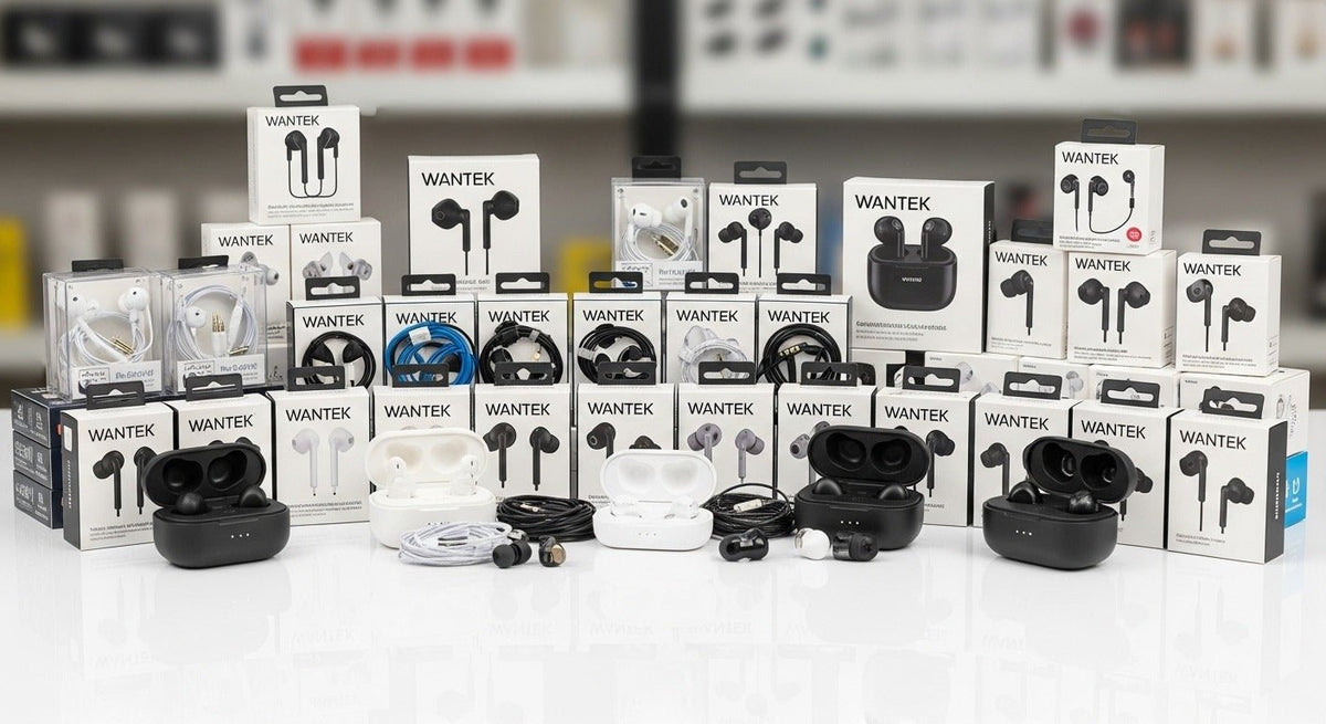 Bulk Earbud Headphones – Wholesale Wired & Wireless Packs – Wantek