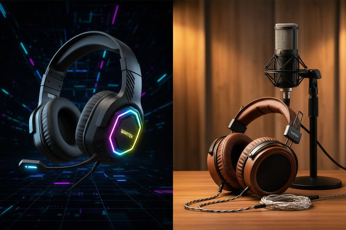 Gaming Headset vs. Headphones & Mic: Ultimate Audio Guide – Wantek
