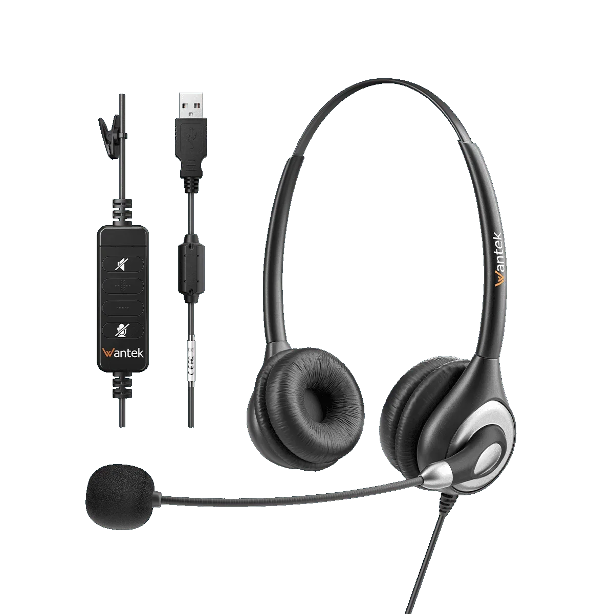 Headphones with Mic and USB - a602 | Wantek